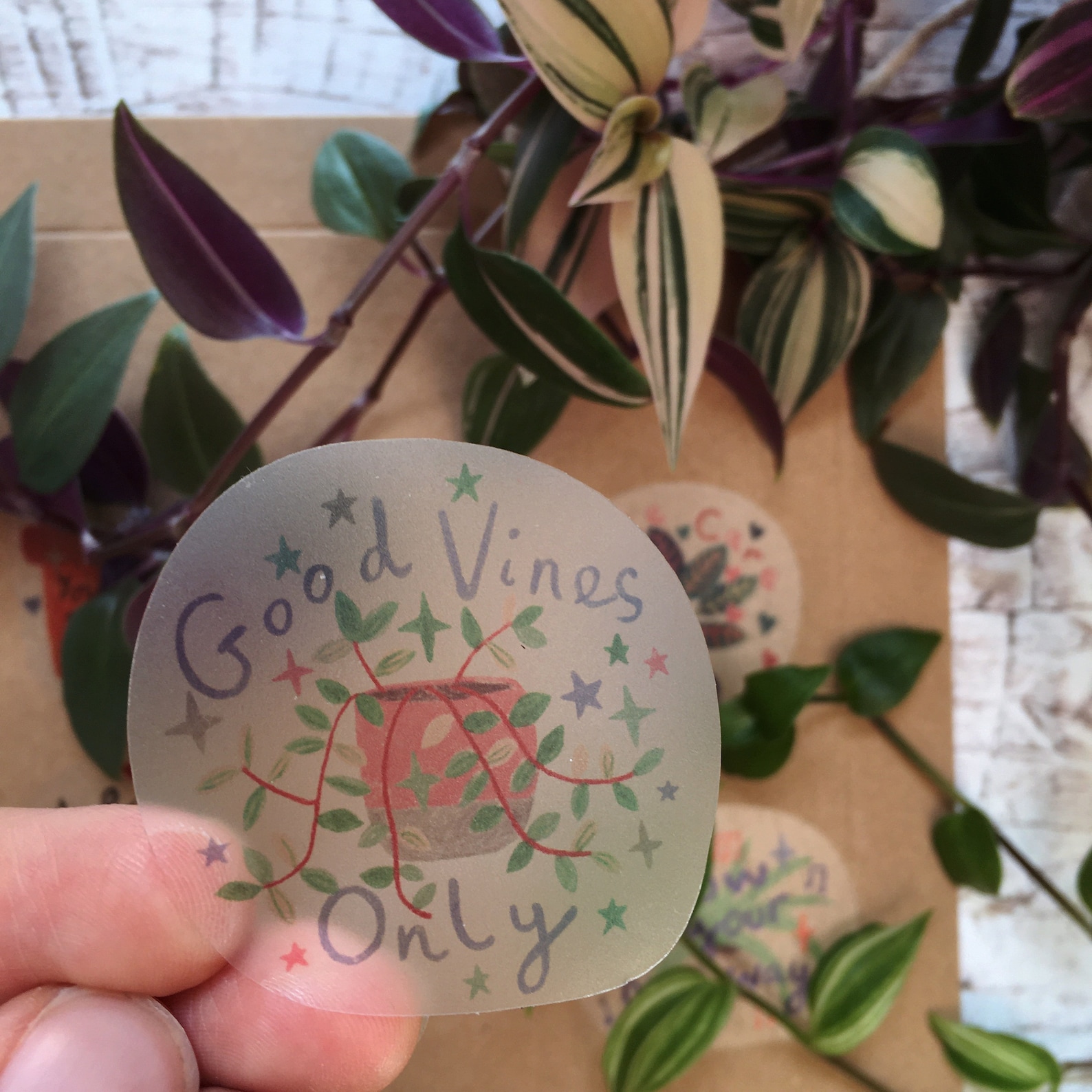 Positive Plants Sticker Sheet / Plant Stickers / Self Care - Etsy UK