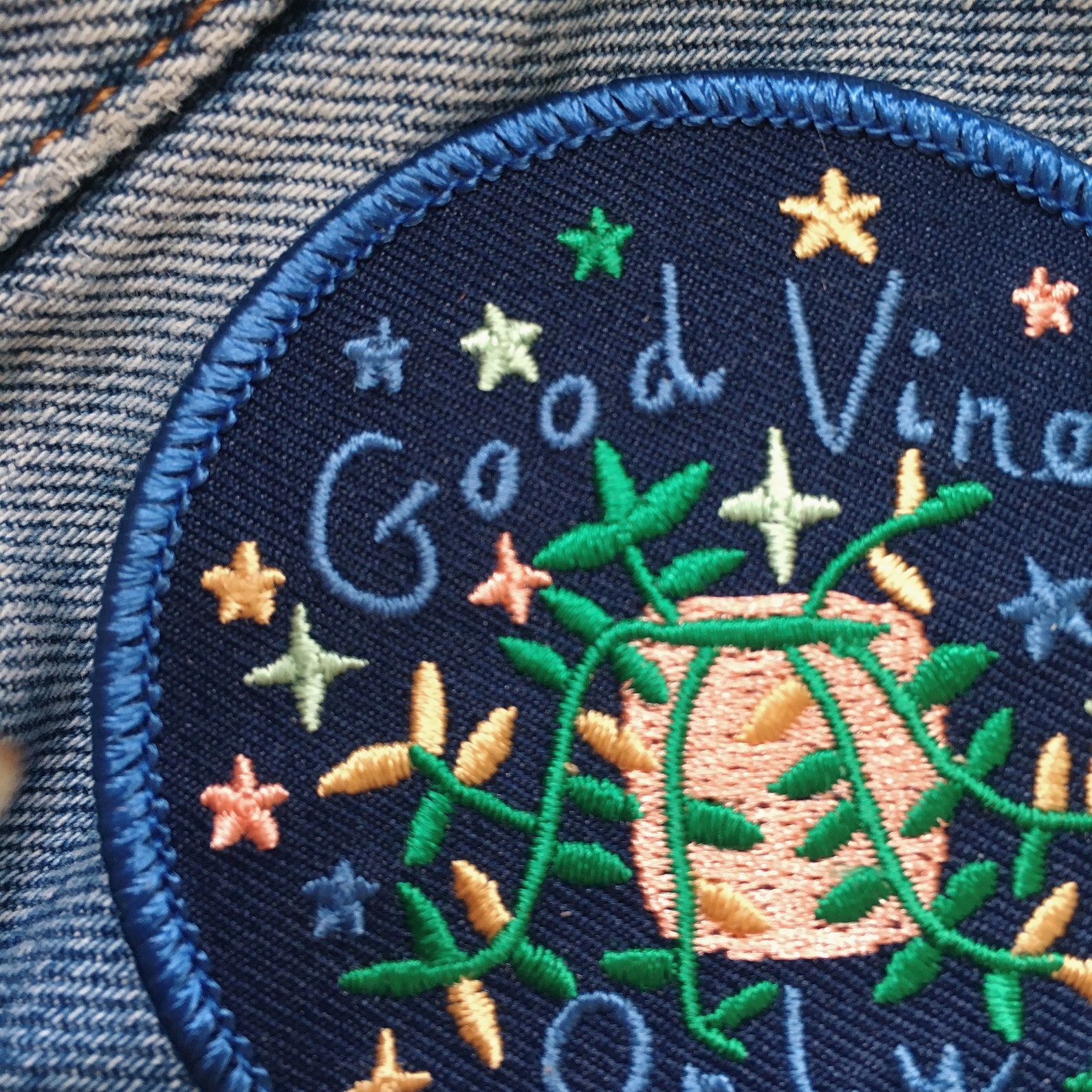 Good Vines Only / Positive Plant Patch / Embroidered Patches / Self ...