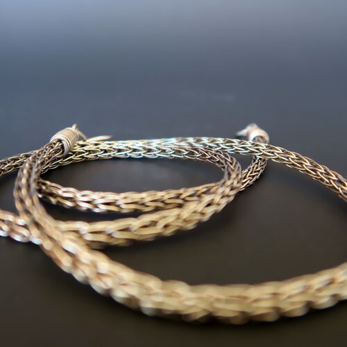 Viking Knit Chain Wire Jewelry Tutorial PDF File Instant - Etsy