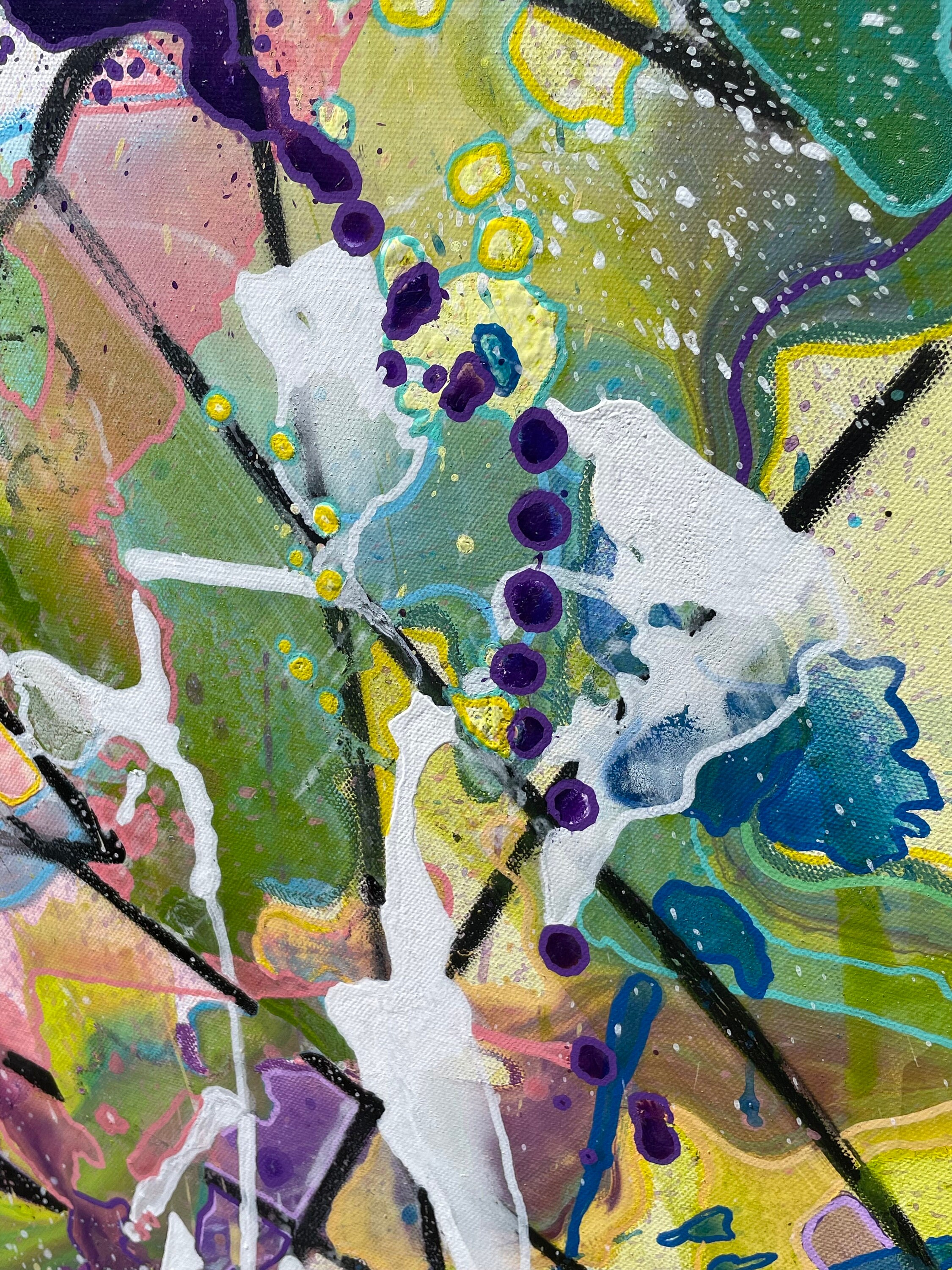 Original Abstract Painting “hiding Place” | Expressionist Acrylic on ...
