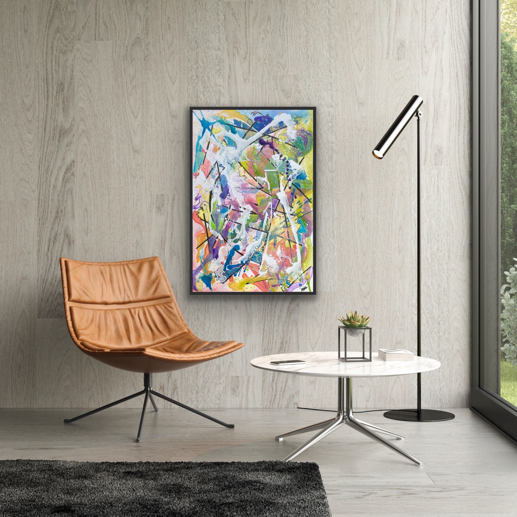 Original Abstract Painting “hiding Place” | Expressionist Acrylic on ...