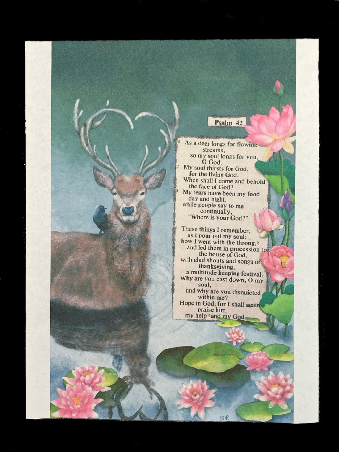 Picture Bible// Psalm 42// Deer Panteth for the Water// Illustration ...