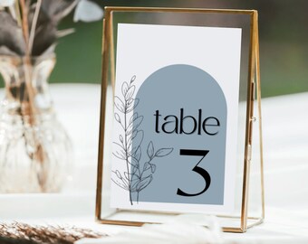 Arch Table Numbers Template - Etsy