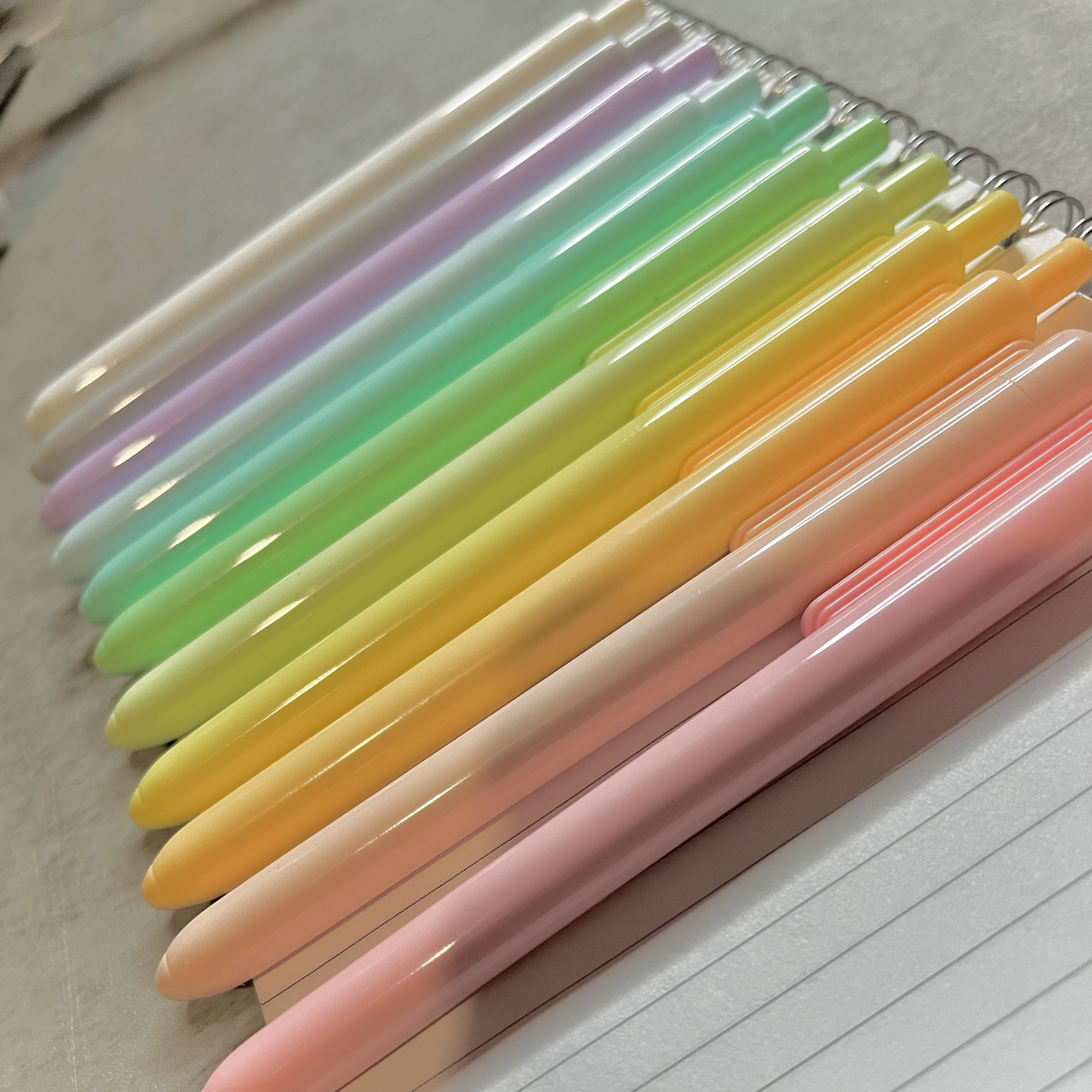 Personalized Gel Pastel Pens Aesthetic Click Pen Planner - Etsy