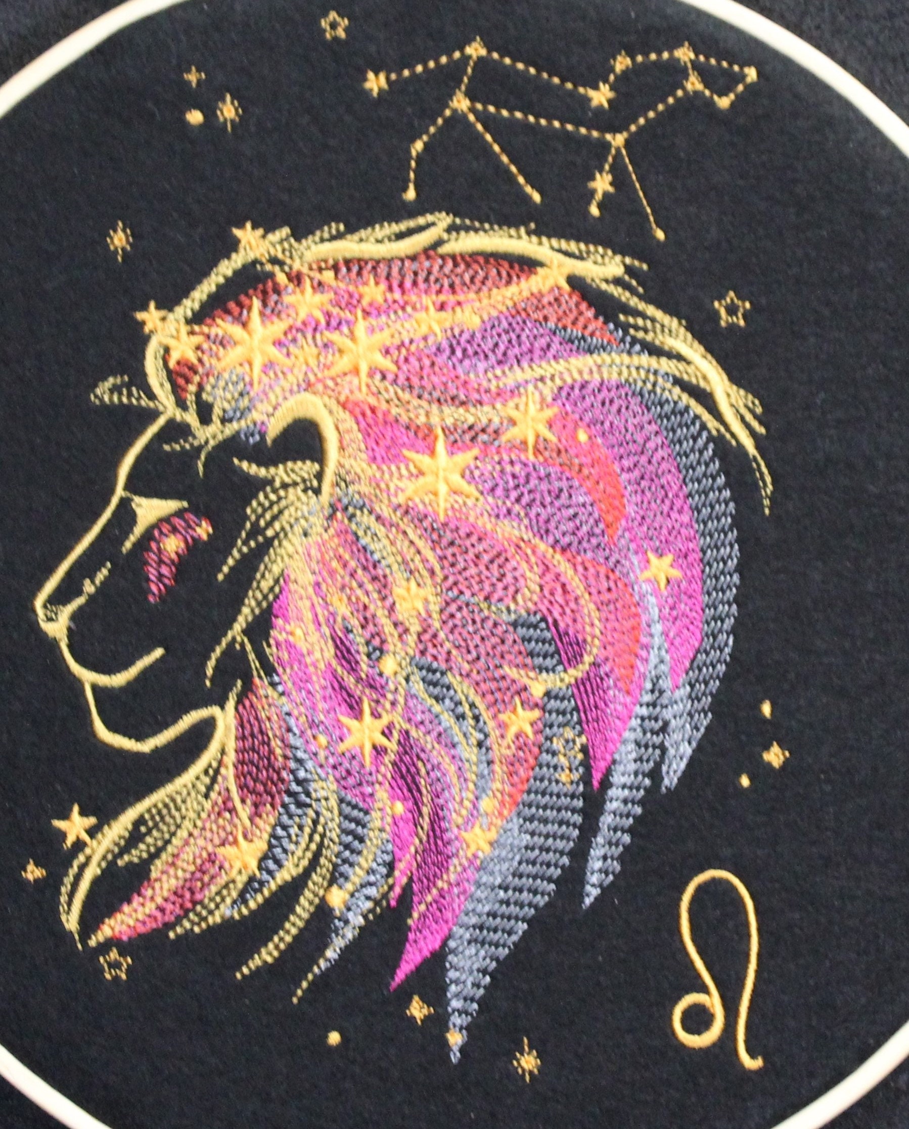 Leo Star Sign Constellations Astrology Horoscope Embroidery | Etsy