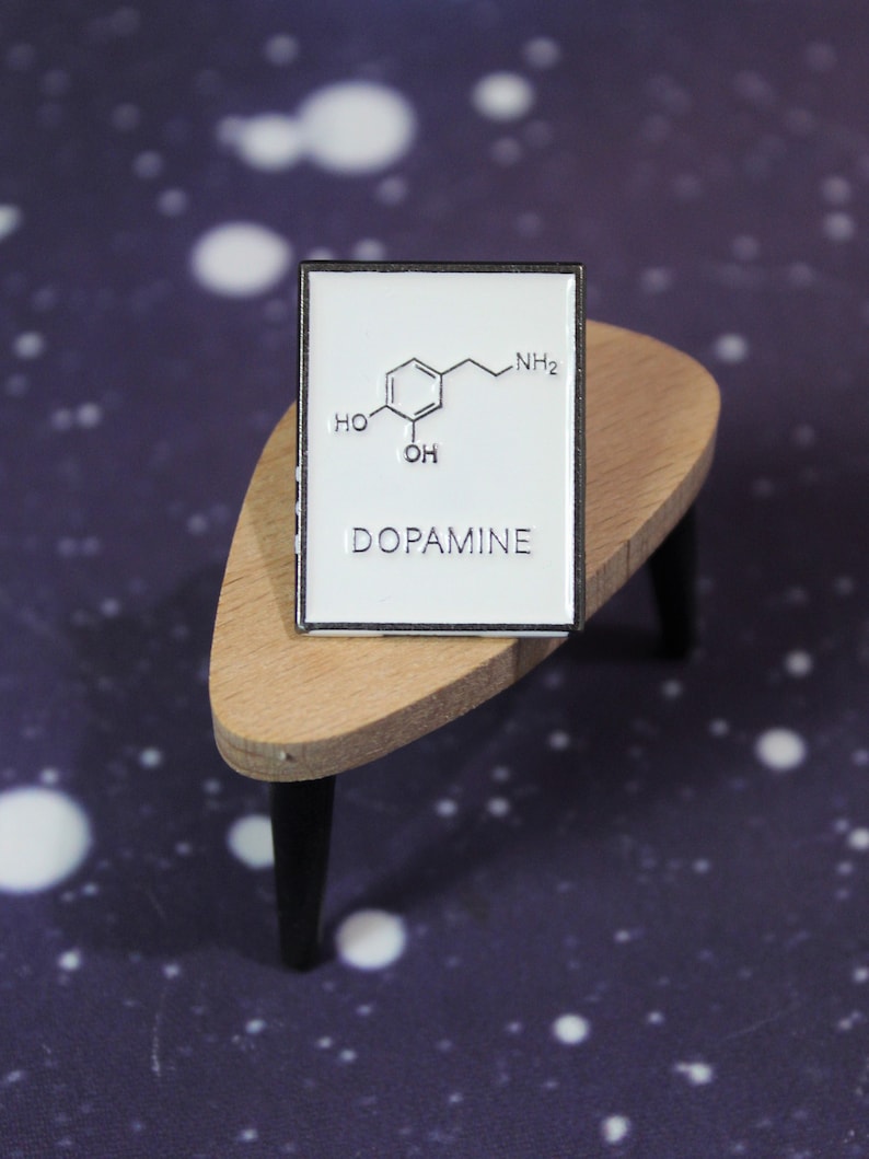 Dopamine Symbol Enamel Pin Serotonin Pin Badge Mental Health - Etsy UK