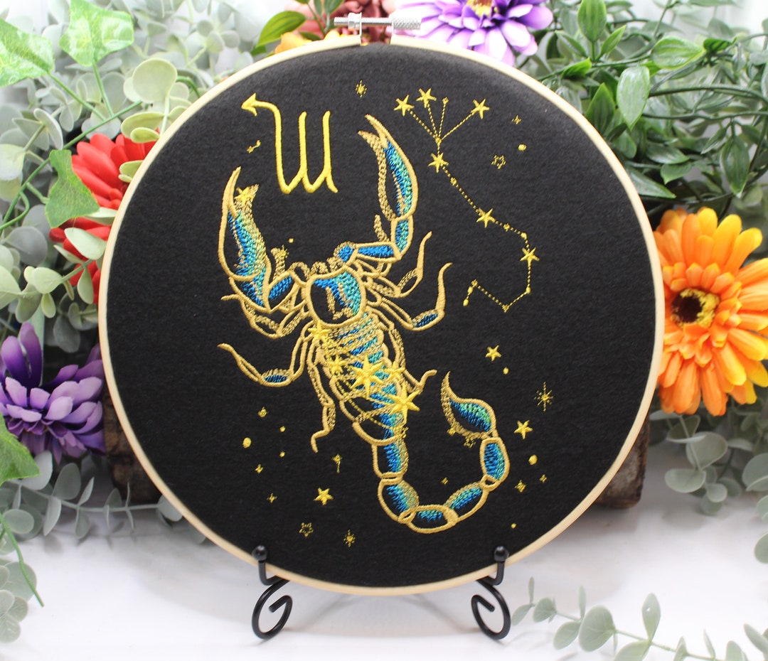 Scorpio Star Sign Hoop, Constellation Star Map, Night Sky, Scorpion ...