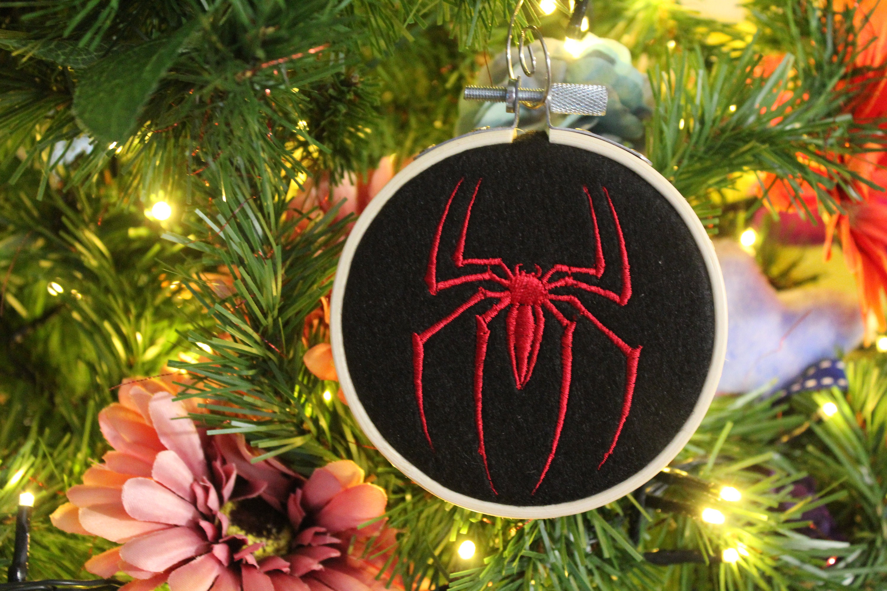 Spider-man Symbol Embroidery Hoop: Superhero Comic Gift - Etsy UK