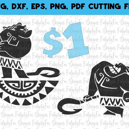 Maui Moana Svg File Maui Svg Bundle DXF Eps Pdf Png - Etsy Canada