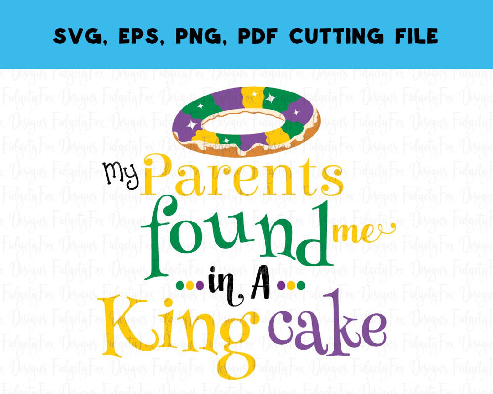 Digital Download Mardi Gras Baby King Cake Clipart Svg Eps Png Pdf - Etsy