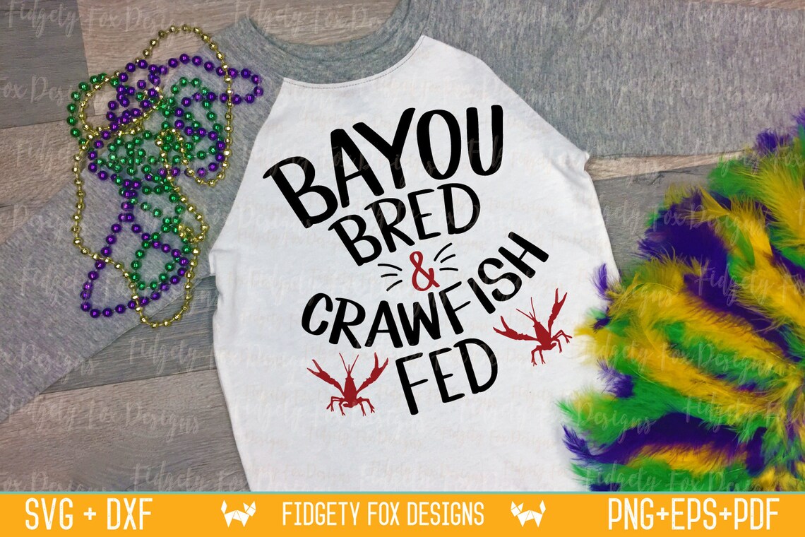 Bayou Bred SVG DXF PDF Png Cut File Mardi Gras Svg on the | Etsy