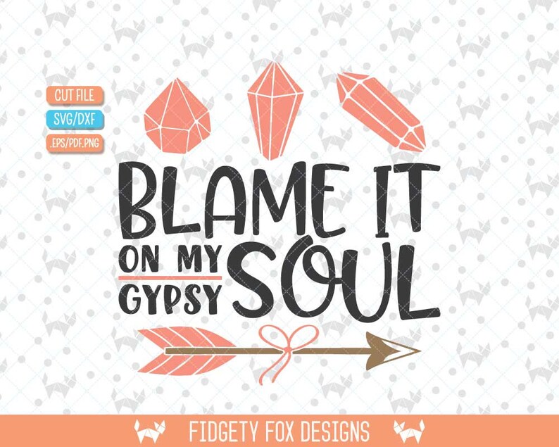 Gypsy Soul Svg Arrow Svg Festival Svg Crystals Svg Gypsy | Etsy