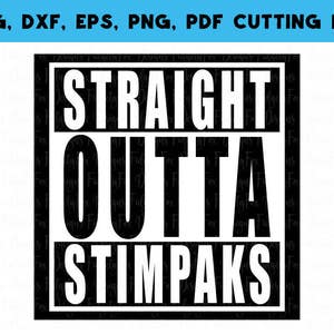 Straight Outta Stimpaks Fallout SVG DXF EPS Pdf Png for - Etsy