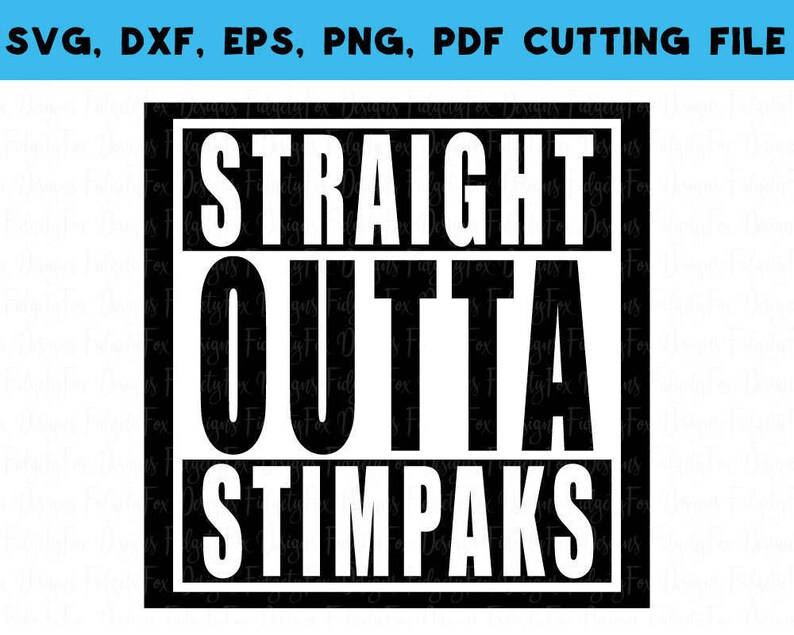 Straight Outta Stimpaks Fallout SVG DXF EPS Pdf Png for - Etsy