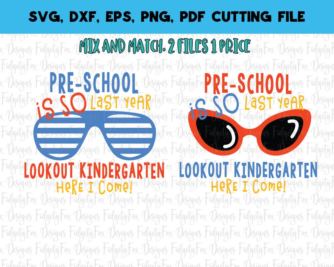 Preschool Graduation SVG, DXF, EPS, Png Files for Cutting Machines ...