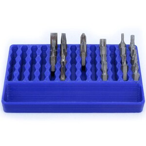 65 Drill Driver Bit Holder Tray With Small Hardware Storage Bin - Etsy