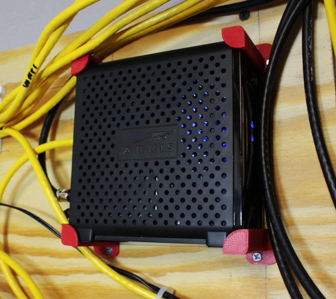 Arris / Motorola Surfboard Modem Wall Board Mounting Bracket Set With ...