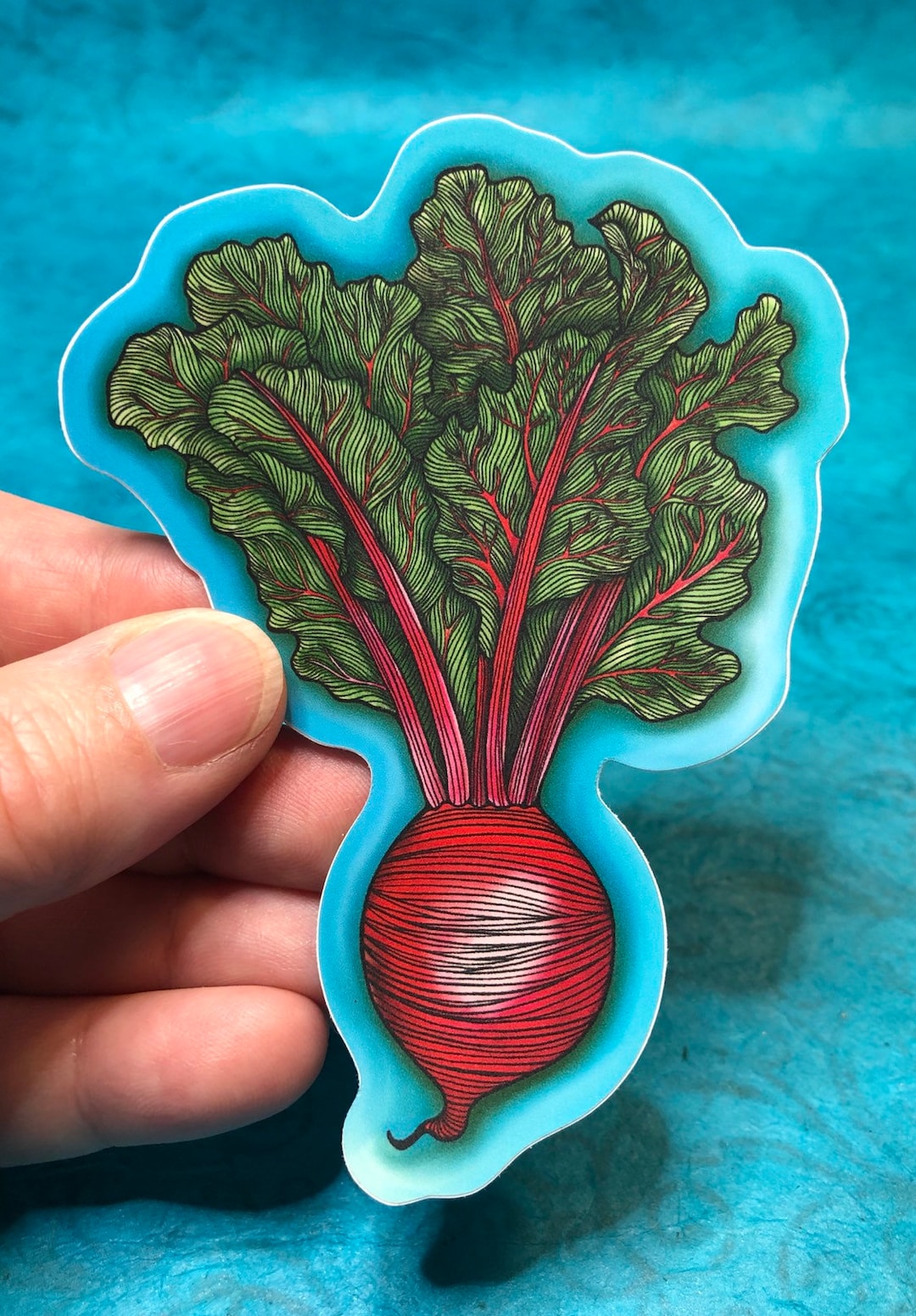 Beet Die Cut Vinyl Sticker - Etsy