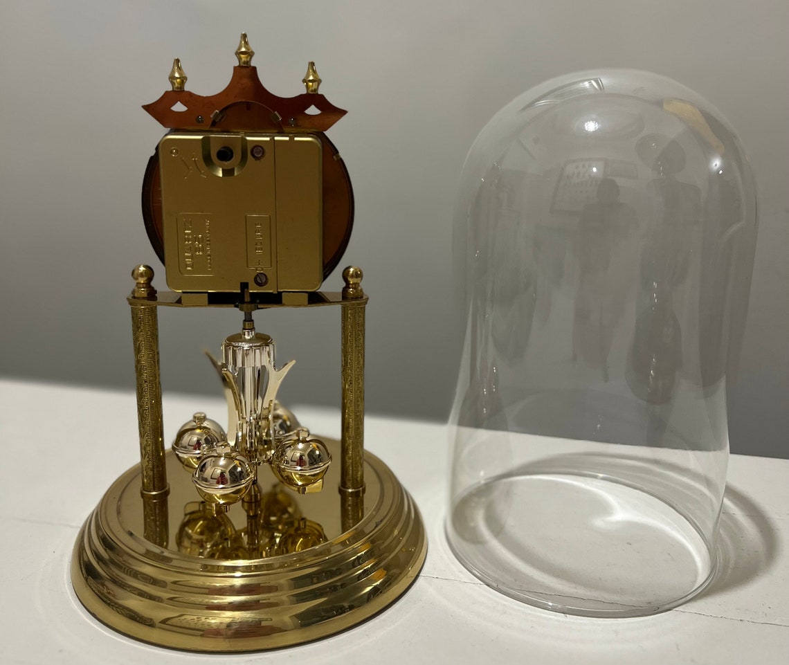 Junghams Vintage Glass Dome Clock - Etsy