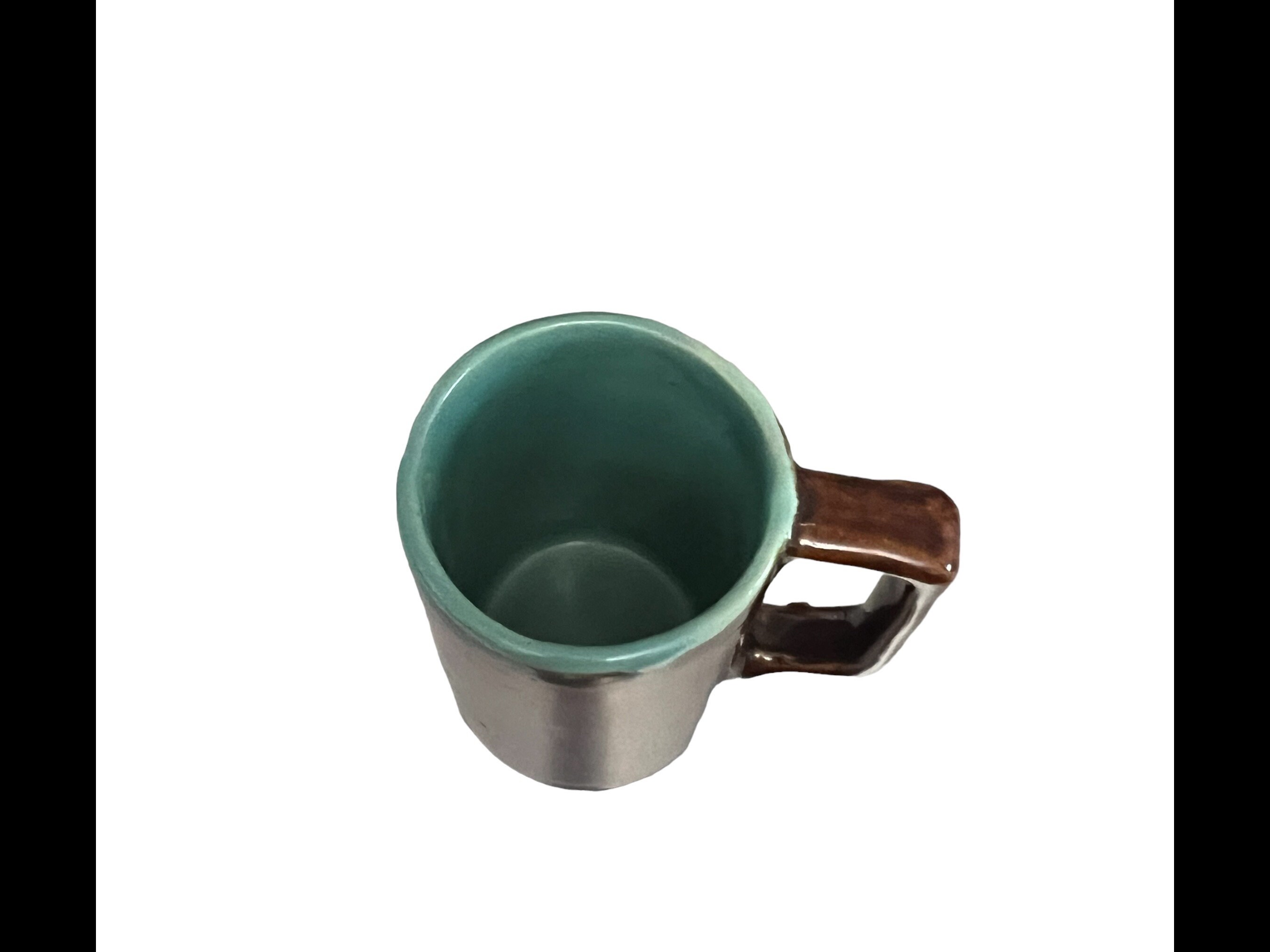 Red Wing Mug Green and Brown 1940s - Etsy