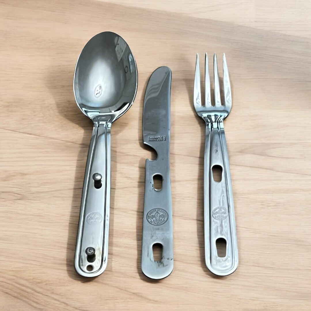 Vintage BSA Boy Scout IMPERIAL Utensil Set Knife Fork Spoon - Etsy