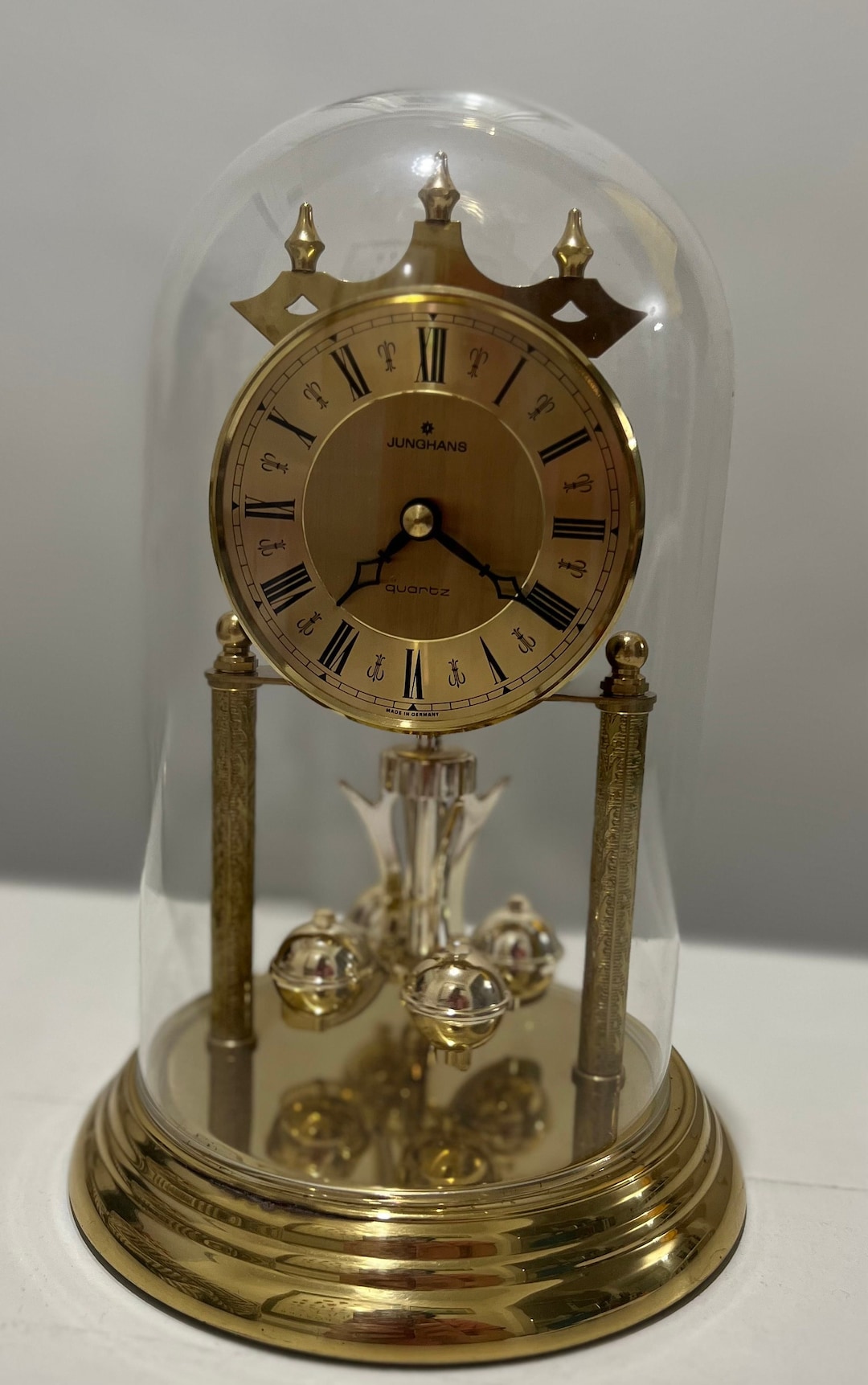 Junghams Vintage Glass Dome Clock - Etsy