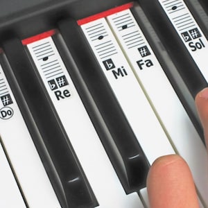 Piano Stickers - Do-re-mi Music Keyboard Key Note Labels With Online ...