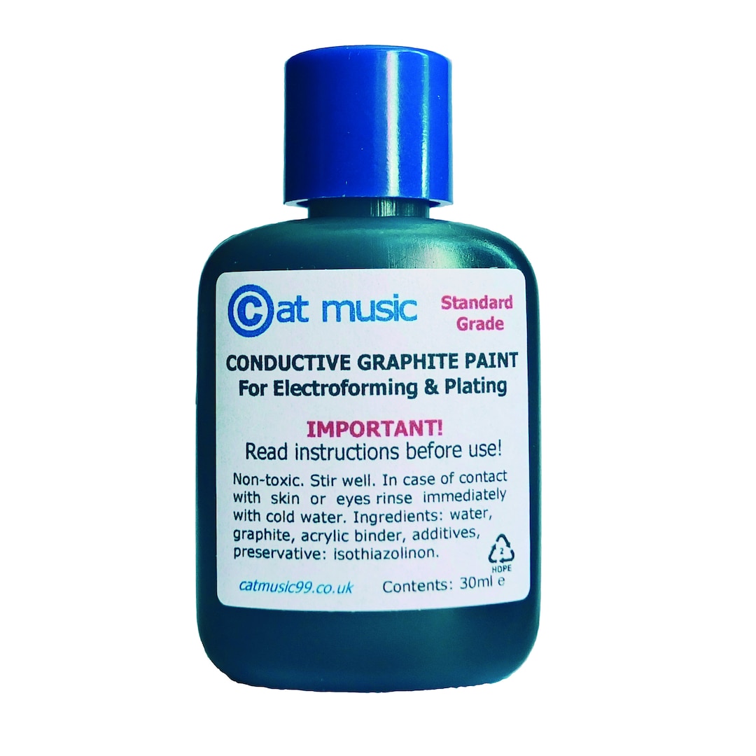 CONDUCTIVE Graphite PAINT for Electroforming and Electroplating - 30ml ...