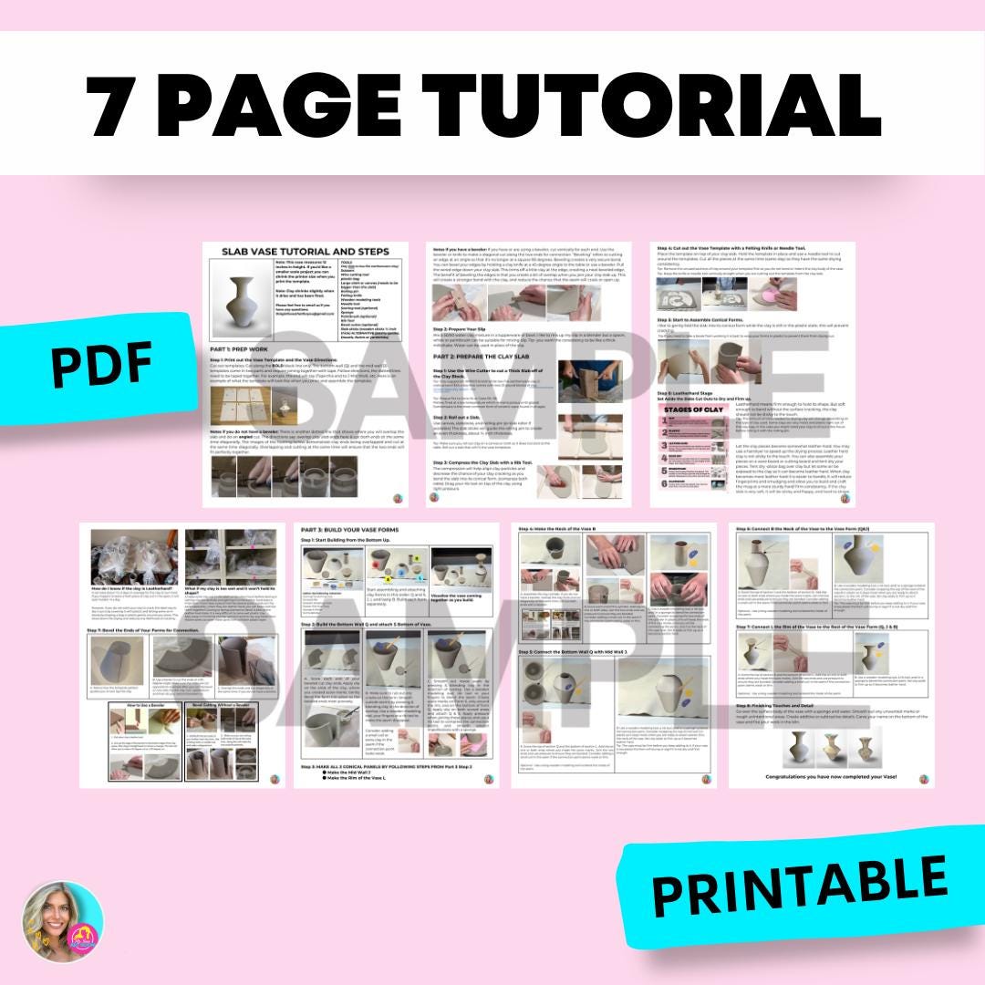 20 Printable Pottery Templates, Forms, Guide, Tutorial, and Examples of ...