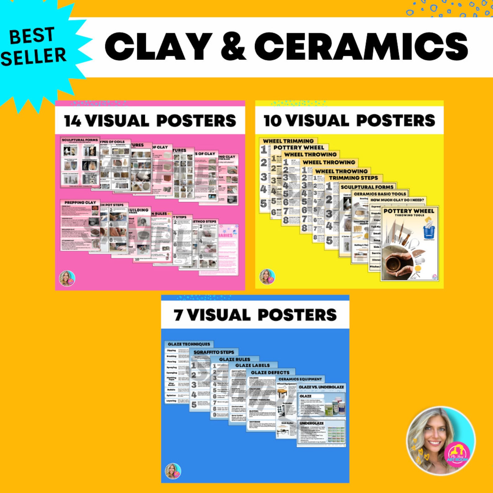 Visual Art 30 Clay Posters for the Ceramics Classroom - Etsy