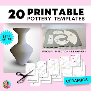 20 Printable Pottery Templates, Forms, Guide, Tutorial, and Examples of ...
