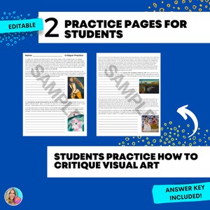 Visual Art Critique Guide With Answer Key: How to Critique an Artwork ...