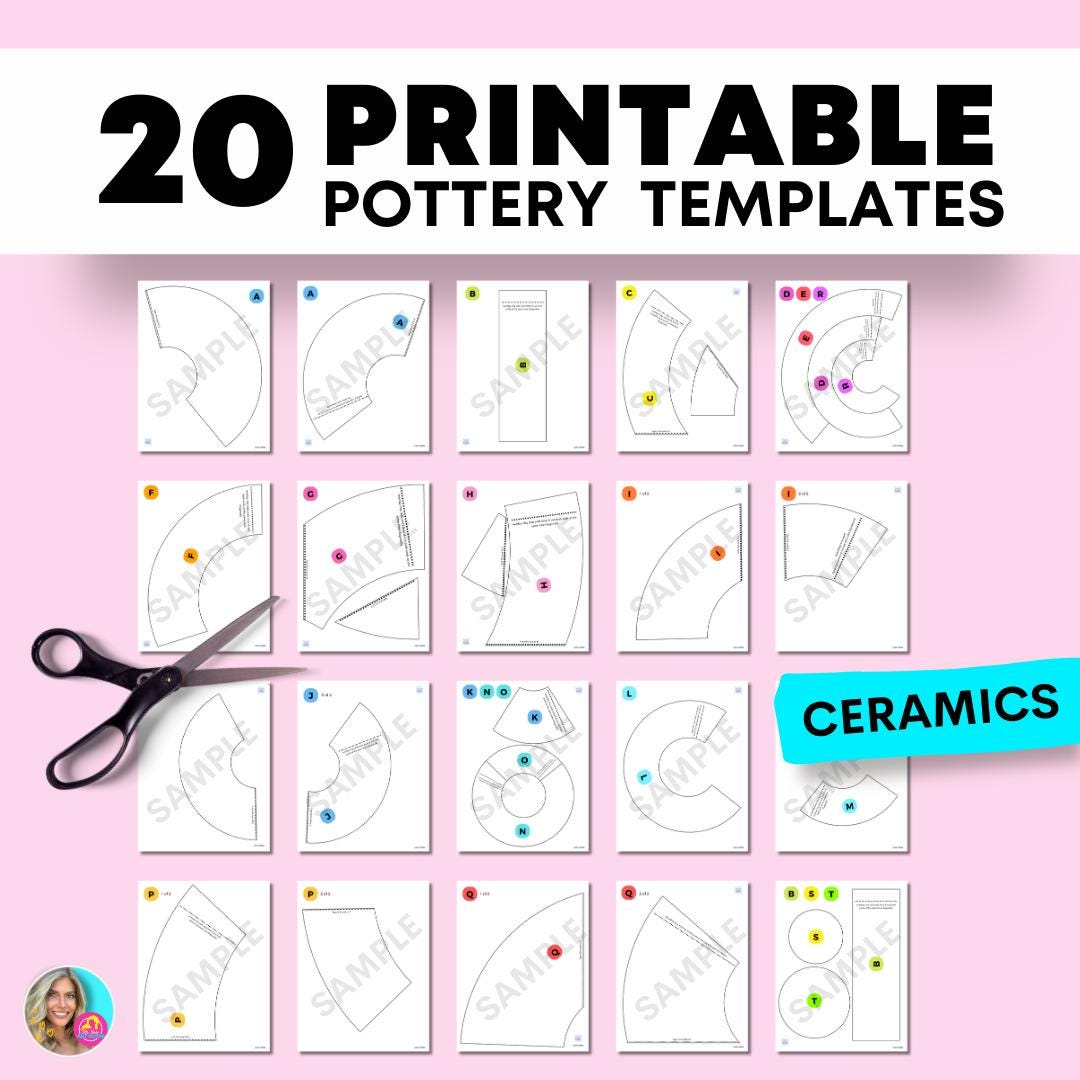 20 Printable Pottery Templates, Forms, Guide, Tutorial, and Examples of ...