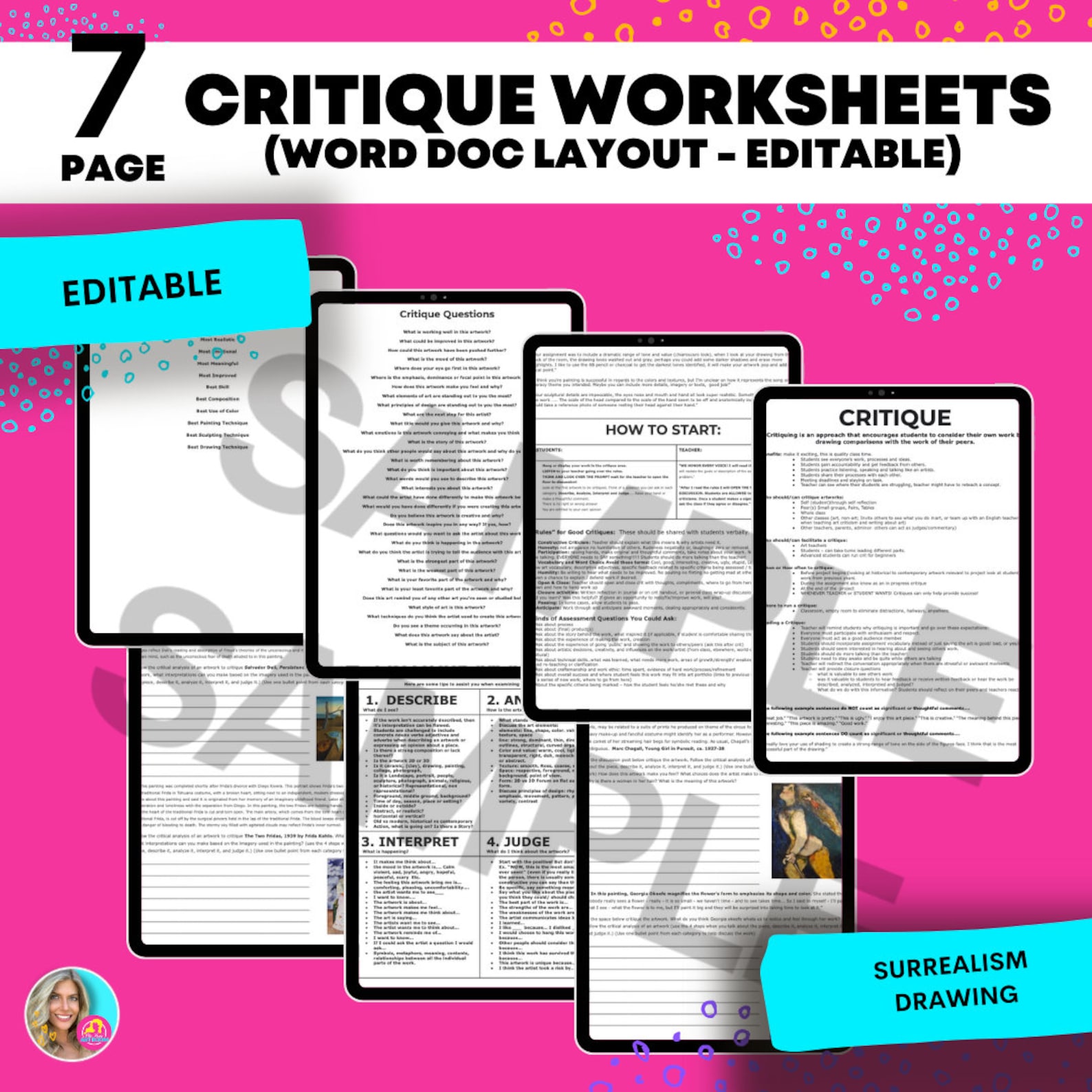 Surrealism Art Lesson – Presentation, Handouts, Quiz (middle & High ...