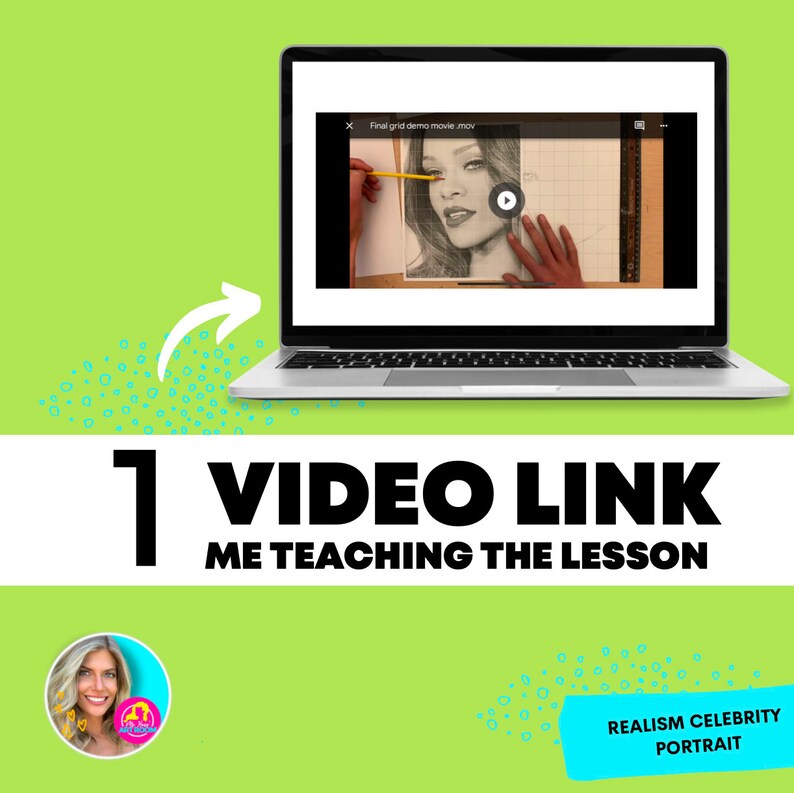 Realism Celebrity Portrait- Using the Grid Method- Middle or High ...