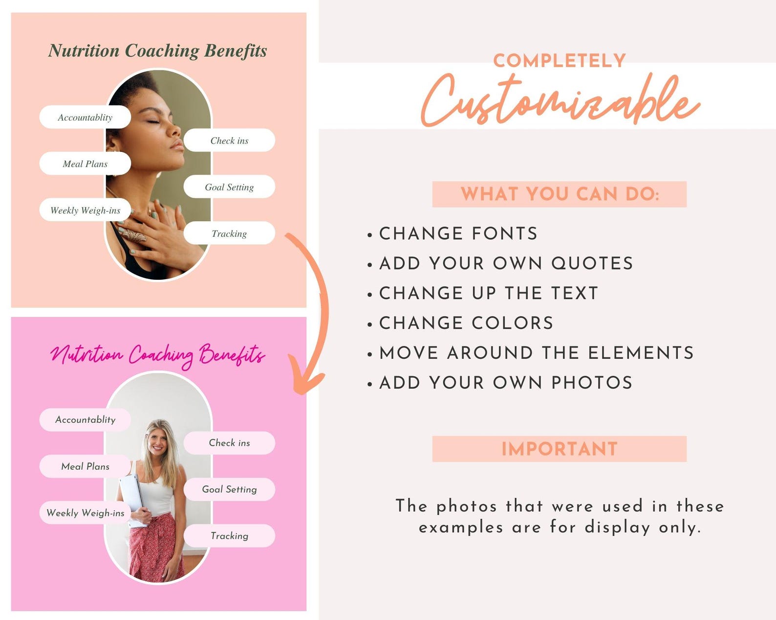 Wellness Instagram Post Templates for Canva (digital Download) - Etsy