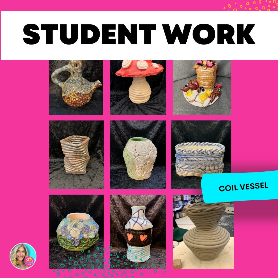 Ceramics Coil Vessel Lesson, Presentation, Handouts, Posters, Rubrics ...