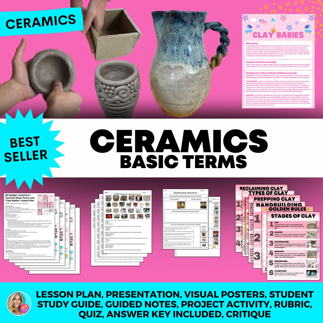 Visual Art Introduction to Ceramics and Clay Middle and High School Art ...