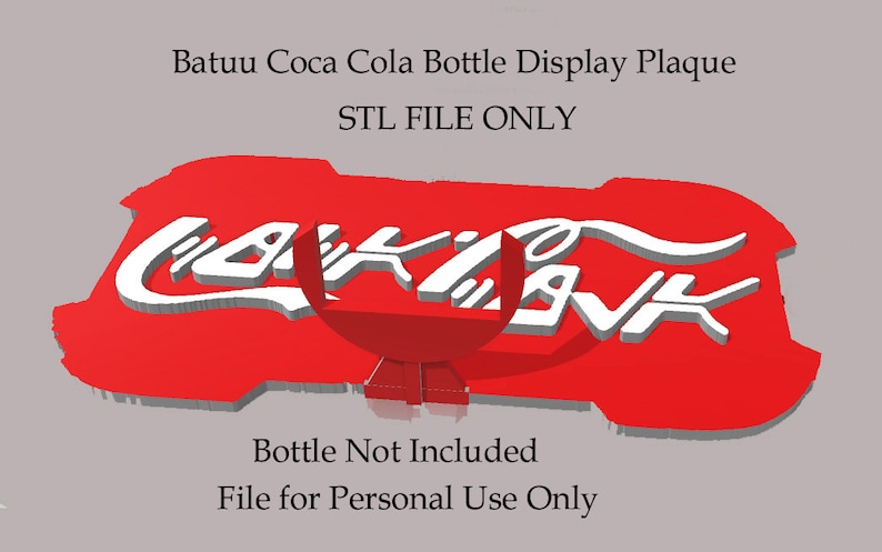 Galaxy's Edge Coke Bottle Display Plaque STL File - Etsy