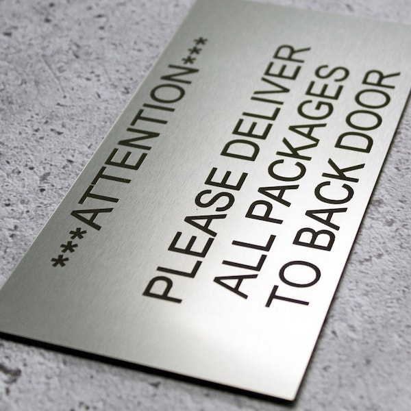 Engraved Metal Sign - Etsy