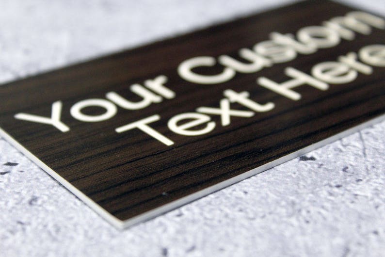 Custom Laser Engraved Sign | Various Colors & Sizes | Add Your Own Logo ...