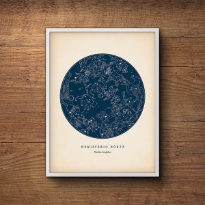 Star Chart Print, Northern Constellations, Star Map, Star Print ...