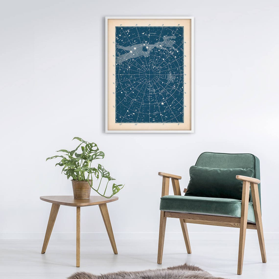Star Chart Print, Star Map Print, Constellation Print, Nautical Decor ...