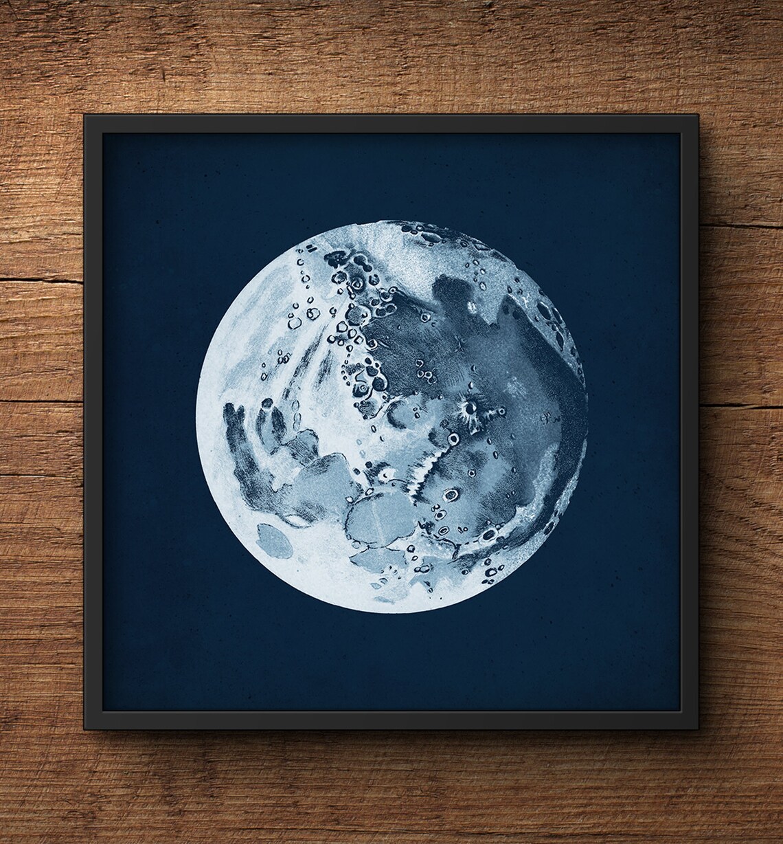 Moon Phases Framed Art Set Moon Phases Posters Moon Prints - Etsy