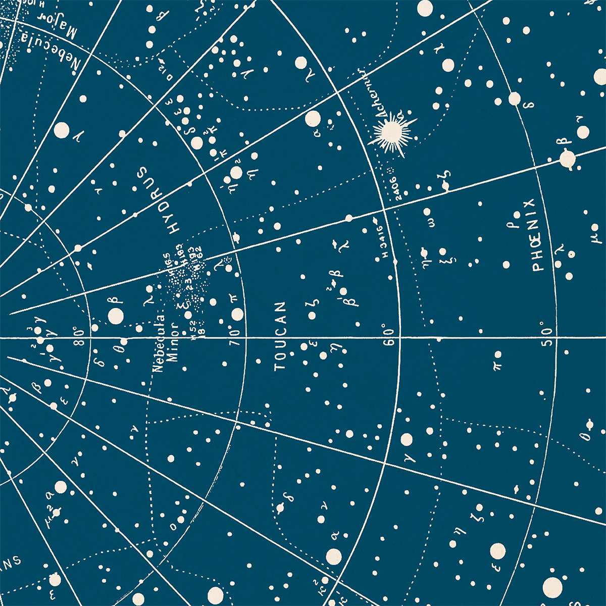 Star Chart Print, Framed Art, Star Map Print, Constellation Print ...