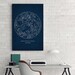 Constellation Art on Canvas, Star Map Print, Northern Celestial Chart ...