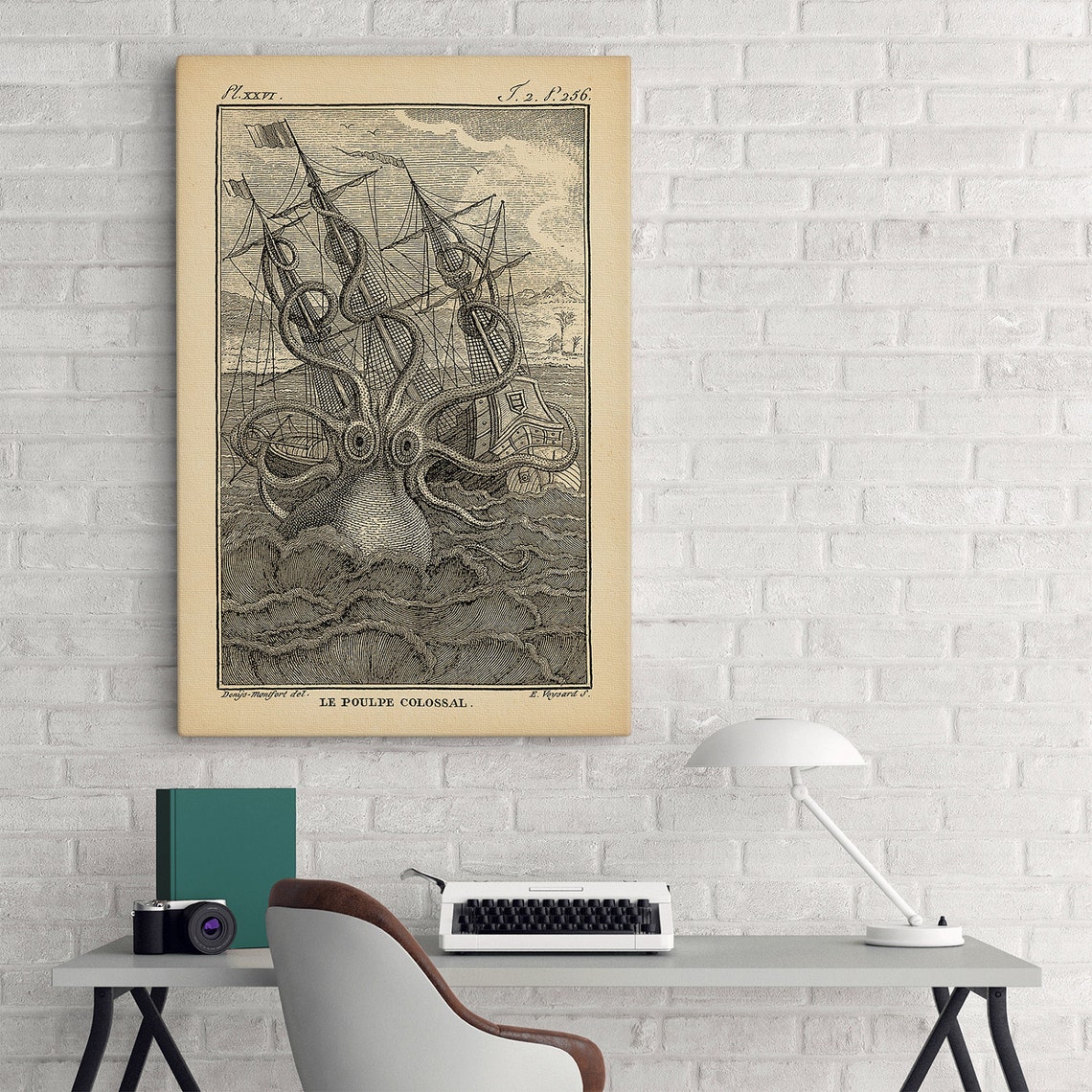 Giant Octopus Wall Art on Canvas Giant Octopus Print Octopus | Etsy