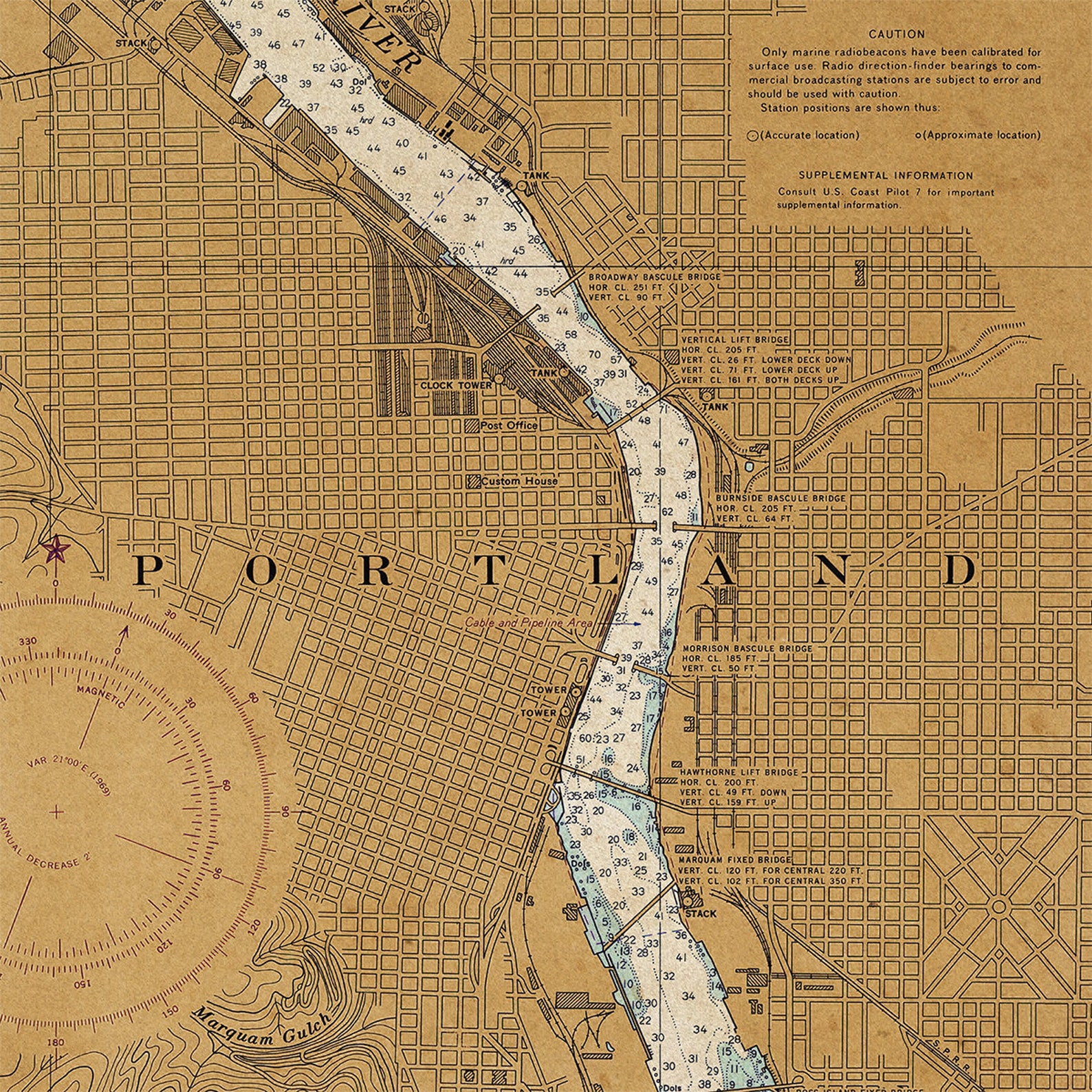 Portland Map Framed Portland Map Old Portland Map Vintage - Etsy