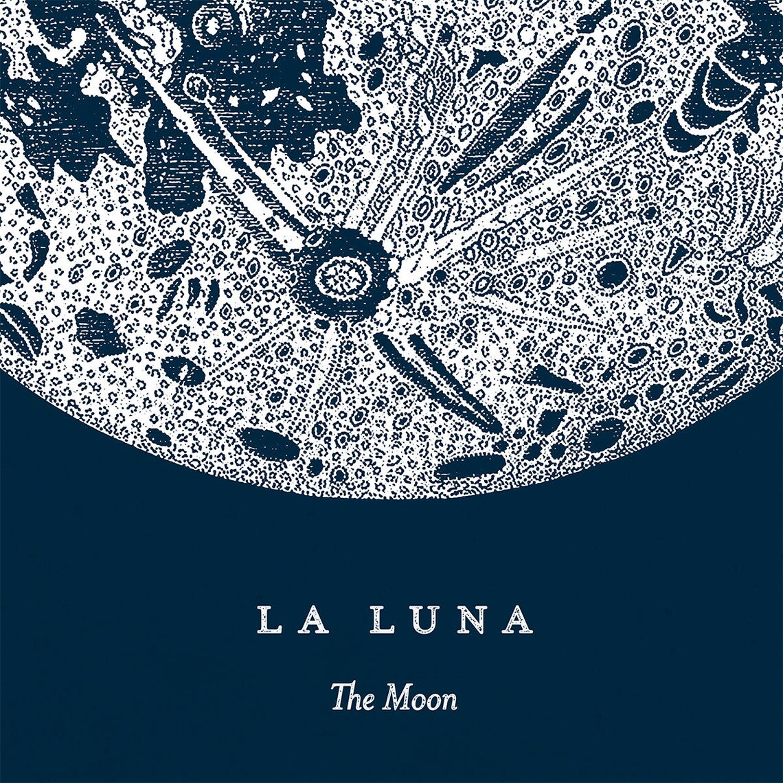 Moon Print, Framed, Moon Poster, Full Moon Poster, Full Moon Print ...