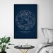 Constellation Art on Canvas, Star Map Print, Northern Celestial Chart ...
